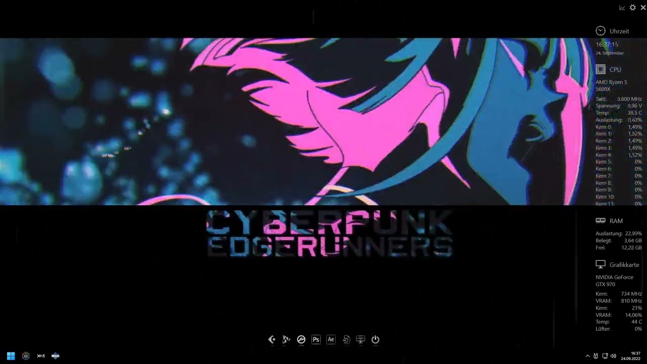 Cyberpunk Edgerunners Dark HQ Main Menu Replacer Wallpaper-Engine ...