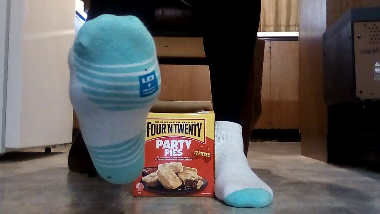 Crushing boxes in white fila sneakers and white anklesocks - YouTube
