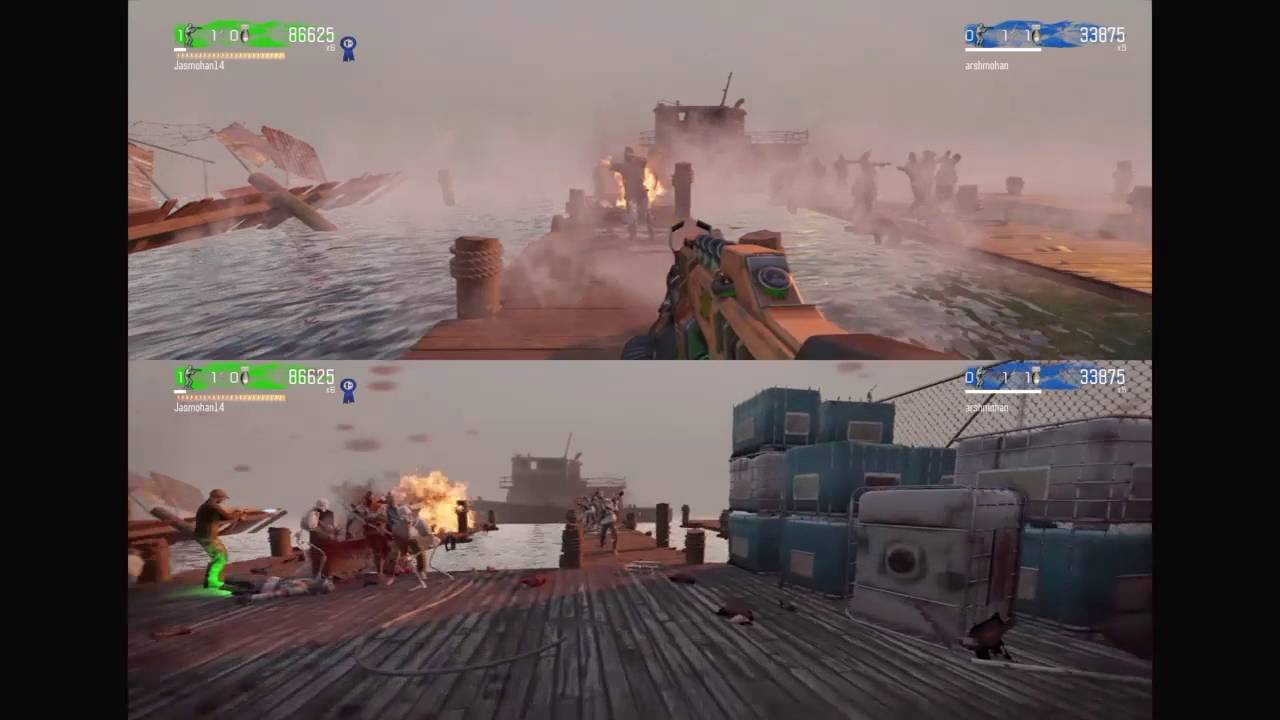 Call of duty: black ops 3 arcade mode gameplay [PS4] ( splitscreen ...