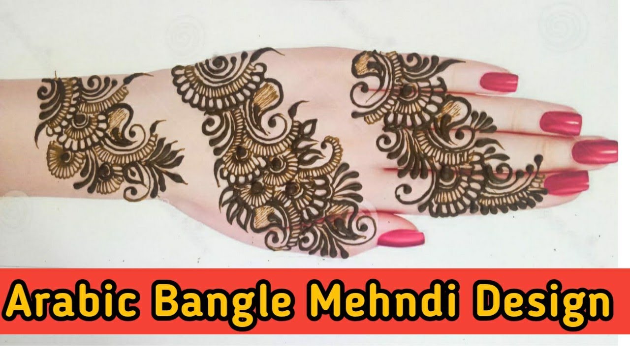 Bangle mehndi design | bangle mehndi design for back hand |mehndi ...
