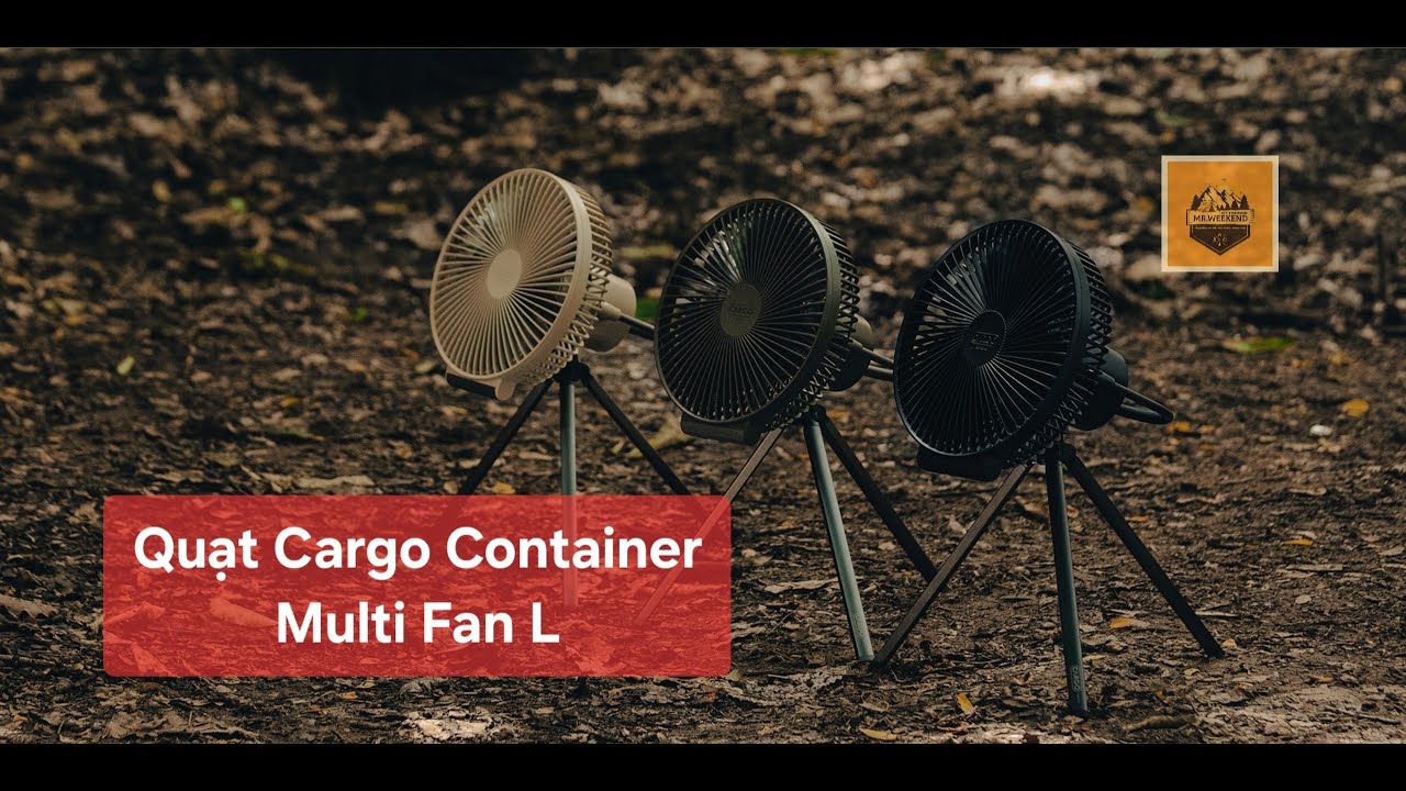 Quạt Dã Ngoại CARGO container MULTI FAN L - YouTube