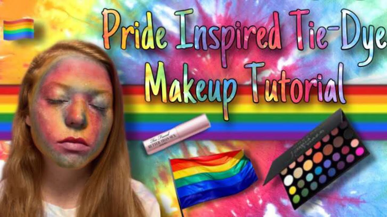 Pride Inspired Tie-Dye Makeup Tutorial! - YouTube