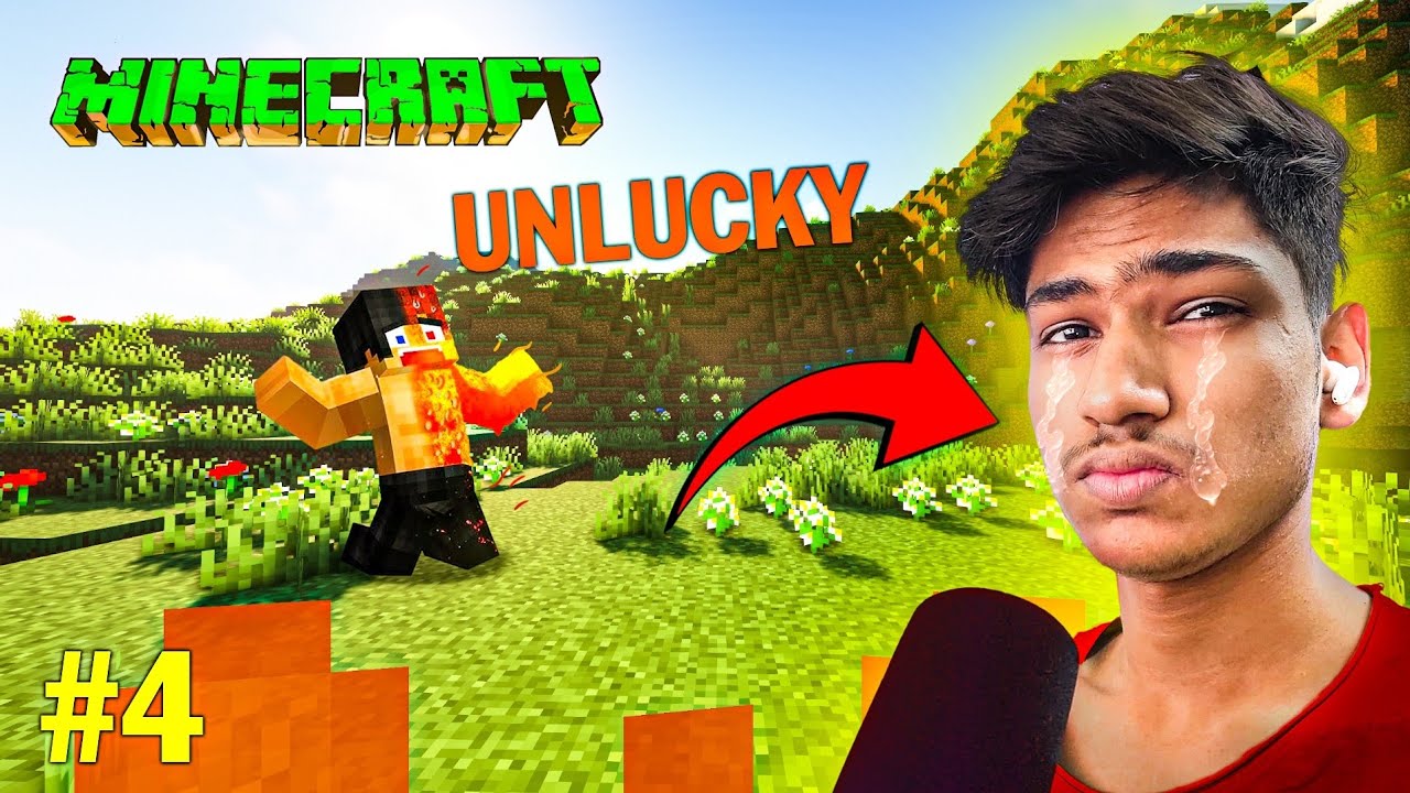 A VERY UNLUCKY DAY IN MINECRAFT | MINECRAFT GAMEPLAY #4 - YouTube