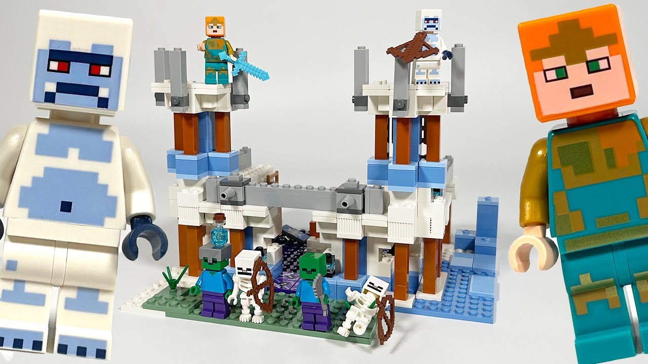 LEGO Minecraft The Ice Castle 21186 Speed Build & Set Review - YouTube