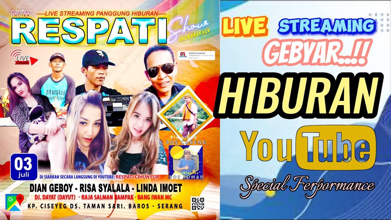 🔴LIVE Sawer Panggung Hiburan New RESPATI Entertainment || in CISEYEG ...