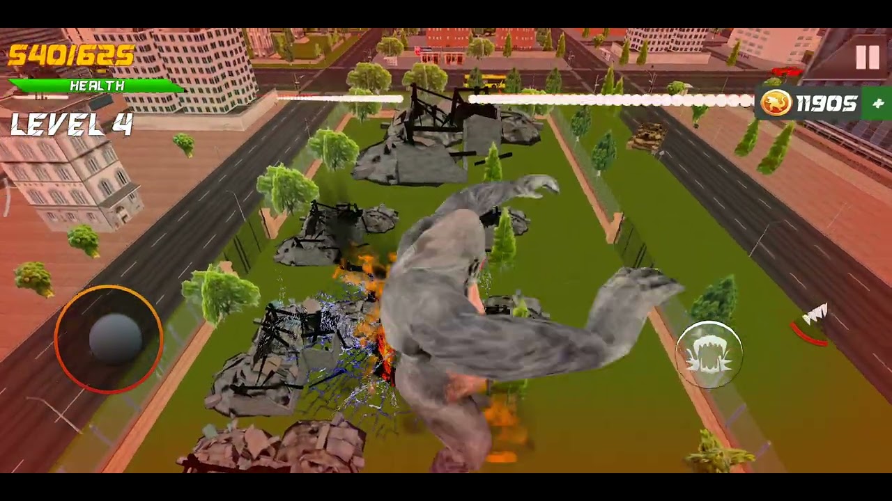 monster dino rampage city king kong - YouTube