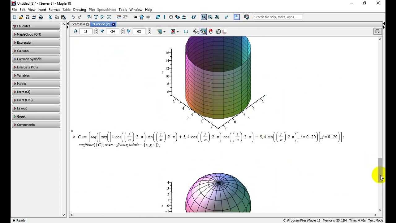 MENGGABUNGKAN BEBERAPA BANGUN RUANG DENGAN MENGGUNAKAN pROGRAM MAPLE 18 #1 - YouTube