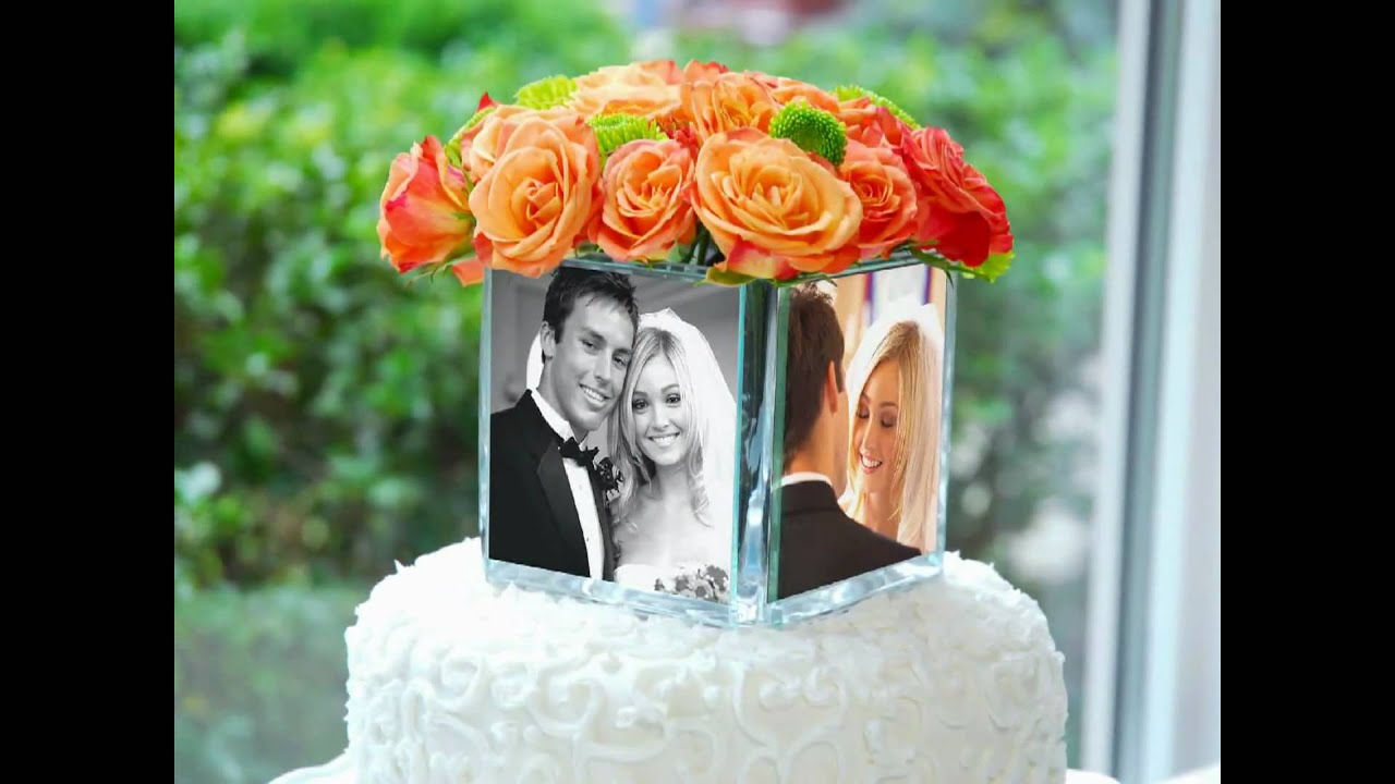 Our Feature Presentation: Square Glass Photo Vase & Cake Topper - YouTube