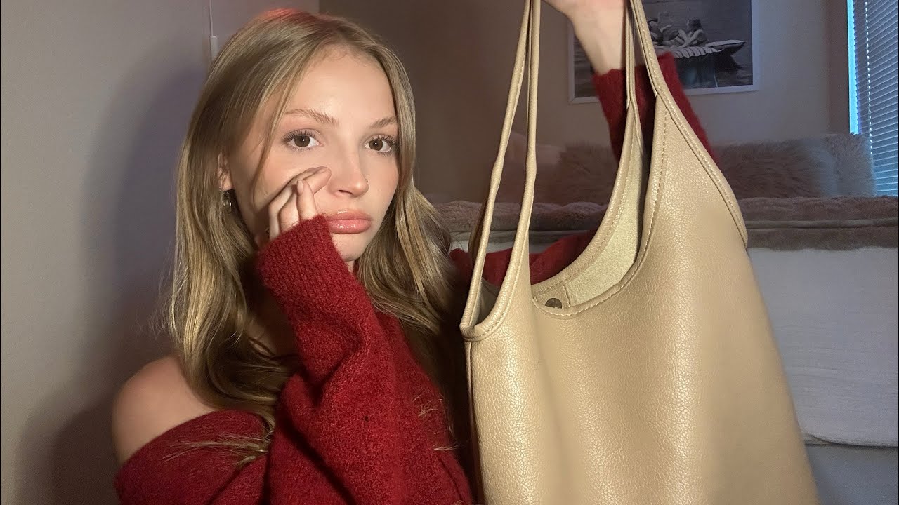 ASMR What’s in my School Bag as a College Student (paper ripping ...