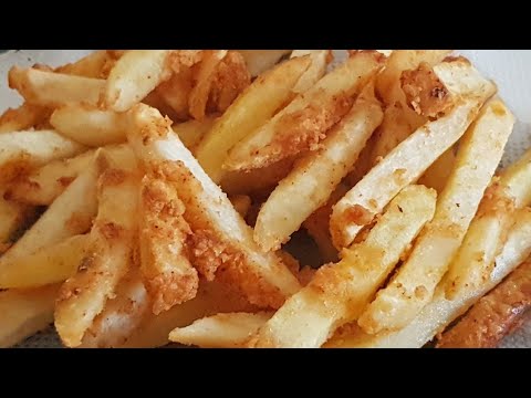 SPICY AND CRISPY FLOUR COATED FRENCH FRIES - YouTube