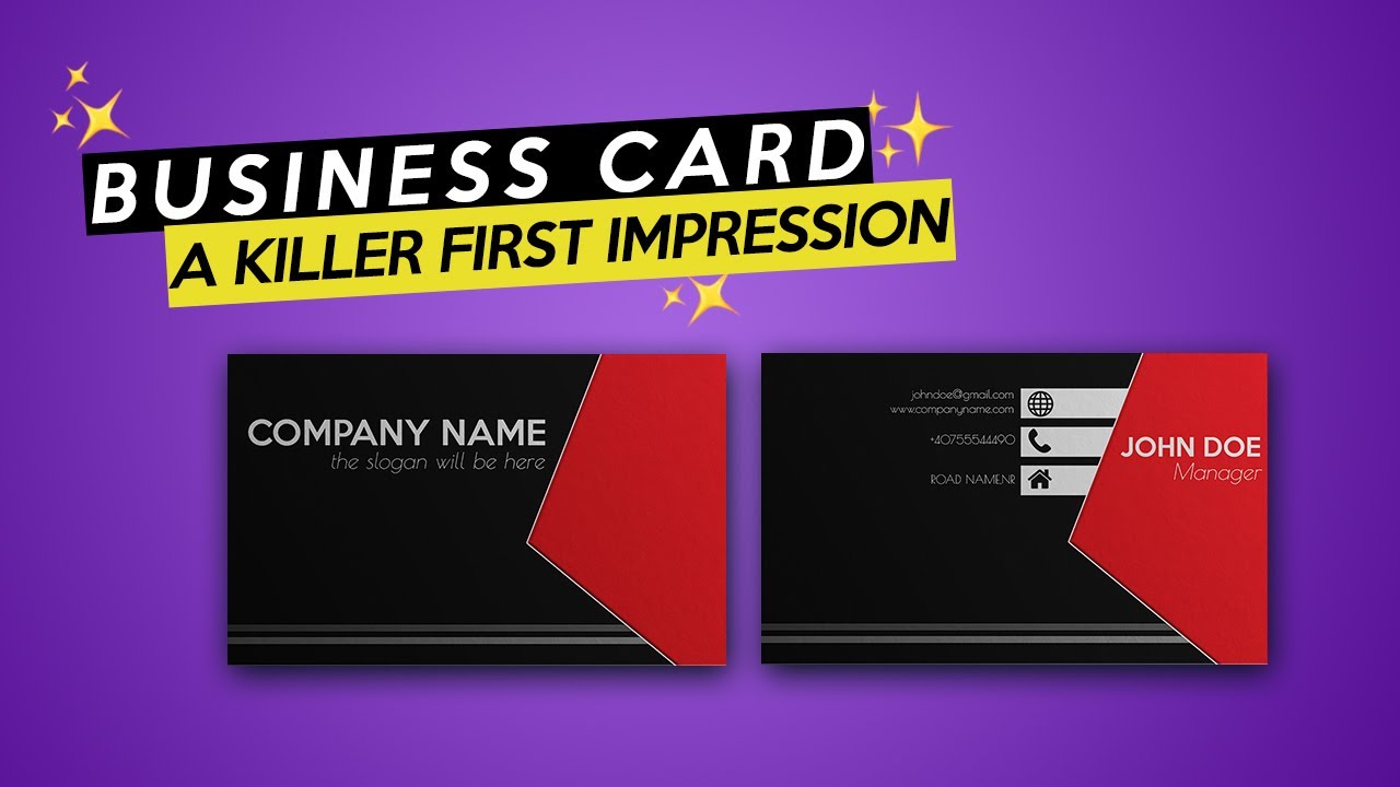 How To Make A Business Card In Photoshop Tutorial Free TEMPLATE How To Make A Business Card In Photoshop Tutorial Free TEMPLATE