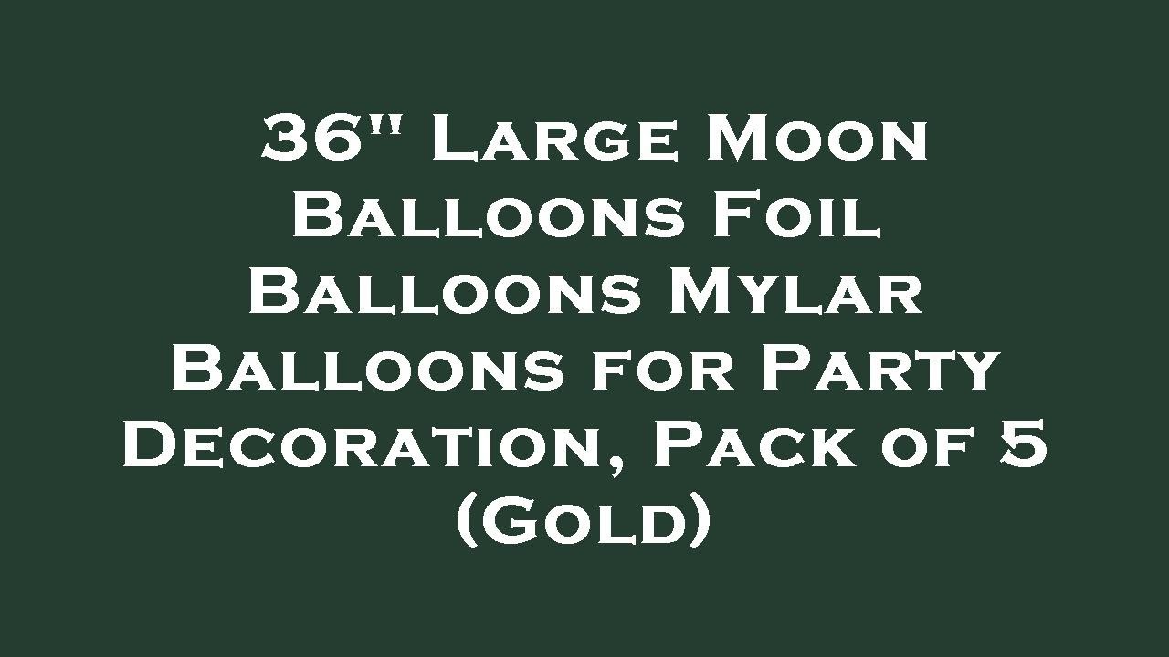 36" Large Moon Balloons Foil Balloons Mylar Balloons for Party ...