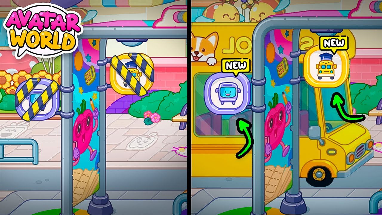 WOW!! 😱A NEW SCHOOL BUS! UPDATE in AVATAR WORLD! - YouTube