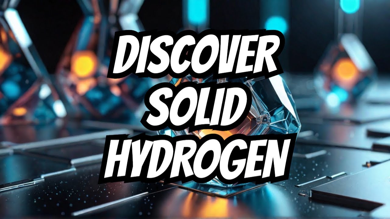 Solid Hydrogen - The Hidden Gem of the Hydrogen Economy - YouTube