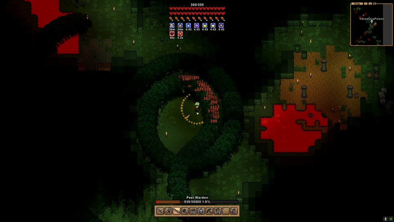 Necesse 3 SECOND Pest Warden Kill (Pyscho Mode) - YouTube
