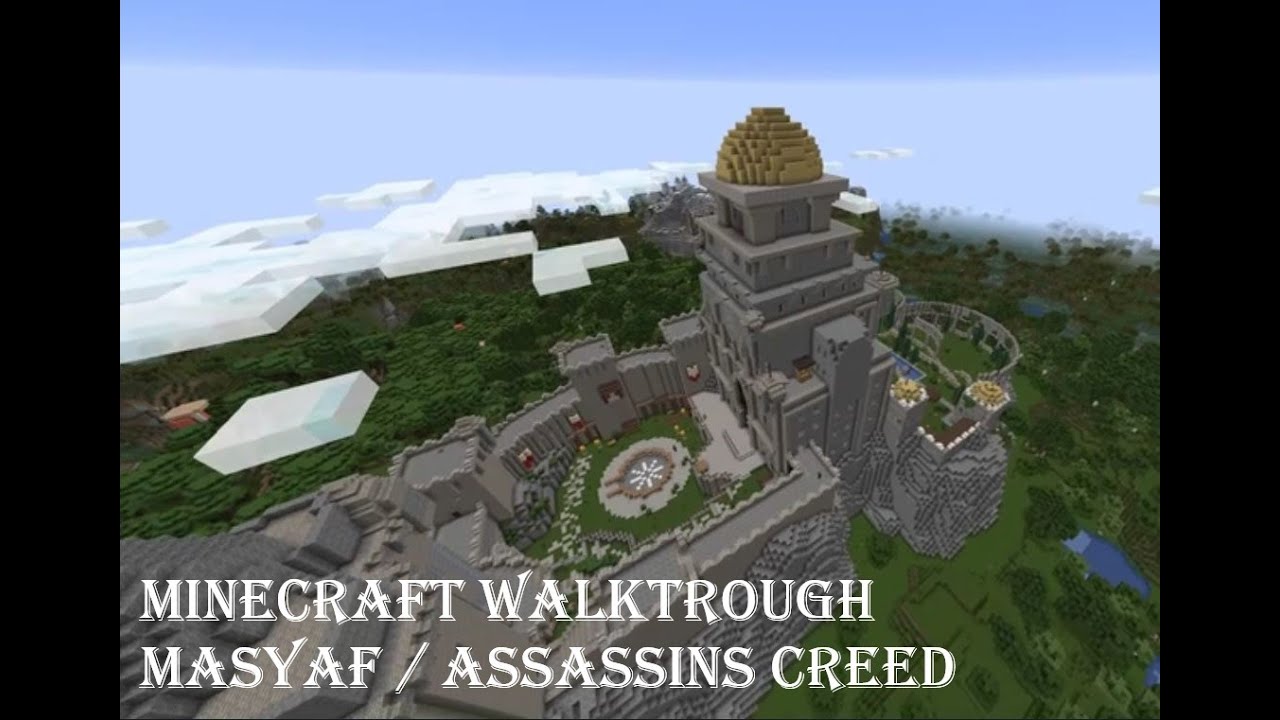 Minecraft Walkthrough- Masyaf/ Assassins Creed - YouTube