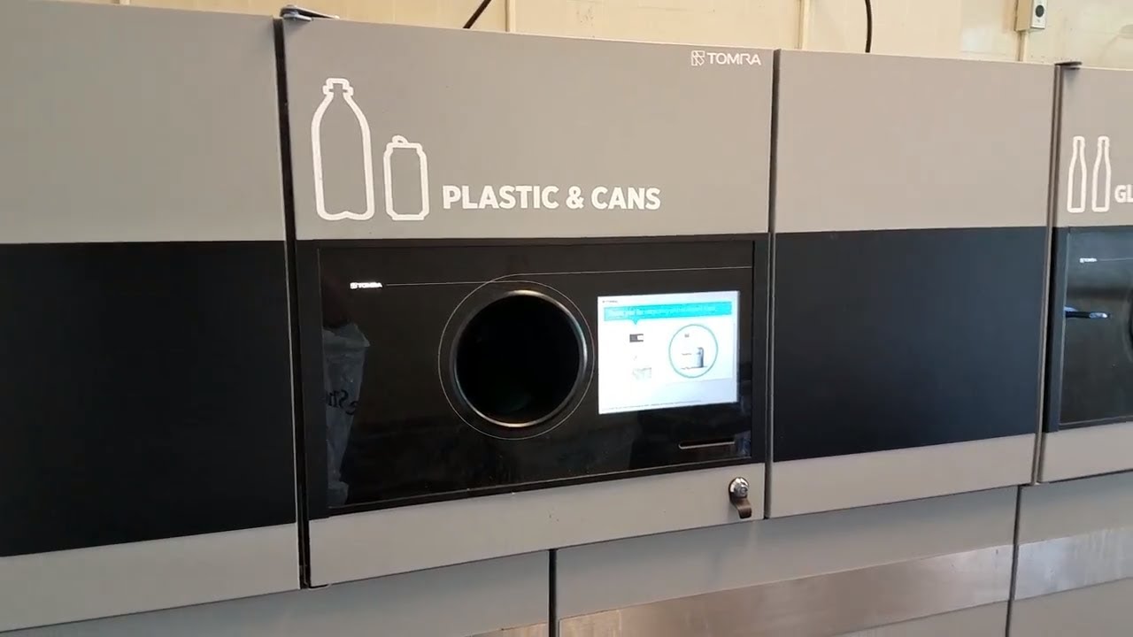 New Tomra T-70 Reverse Vending Machines RVM at Big Y Guilford, CT - YouTube