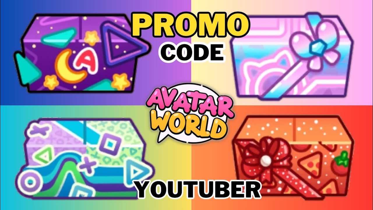 4 NEW!! 😍 PROMO CODE YOUTUBER IN AVATAR WORLD 🌍 AVATAR WORLD NEW PROMO ...