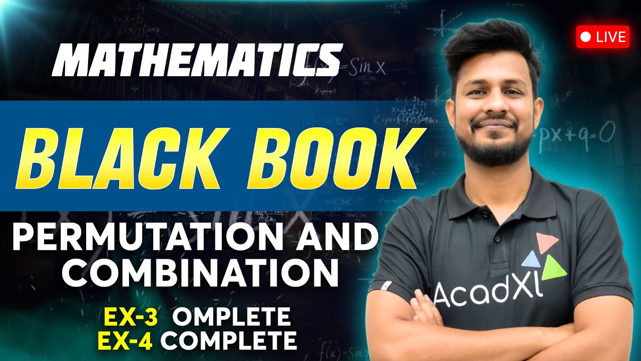Permutation & Combination Black Book Solutions Ex 3 to Ex 5 Complete ...