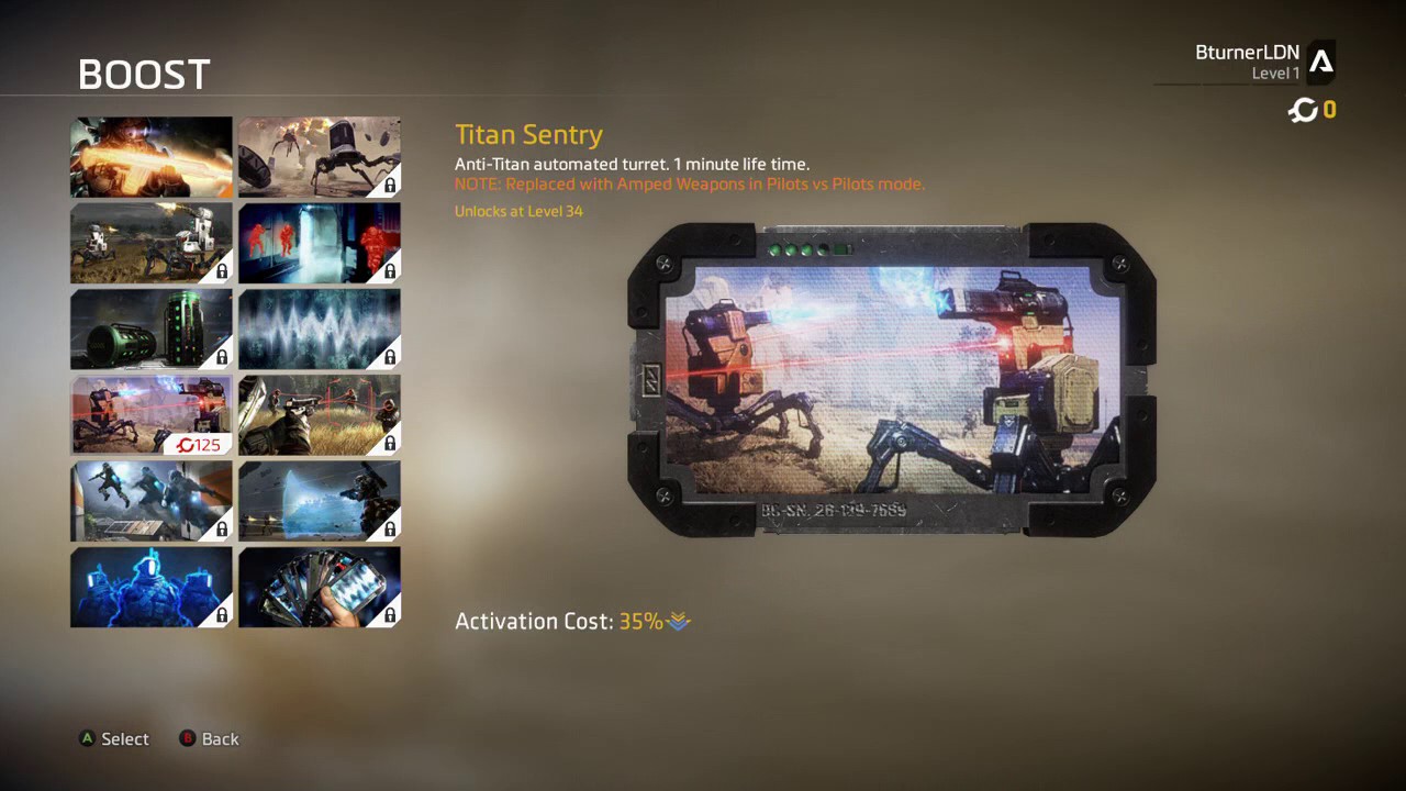 TITANFALL 2 BOOST COMPLETE LIST!!! - YouTube