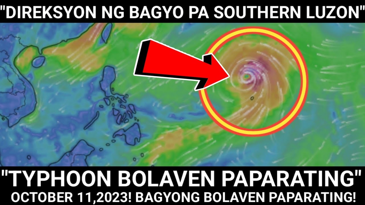 "JUST IN" TYPHOON BOLAVEN Nagbago ang DIREKSYON PA LUZON Super TYPHOON ...
