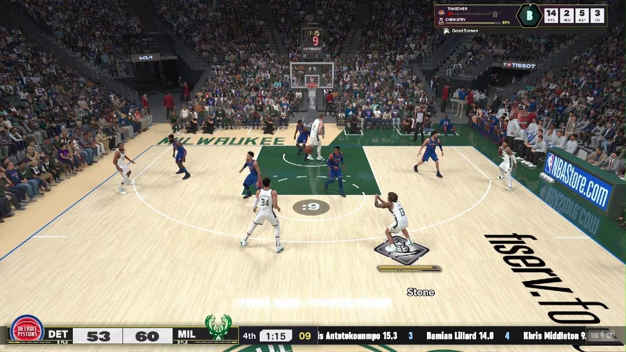 NBA 2K25 4 point play - YouTube