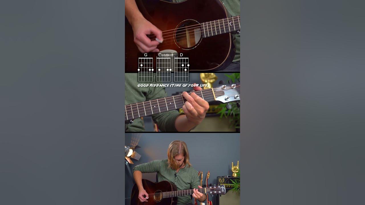 Play Good Riddance (Time of Your Life) with 4 EASY chords - YouTube