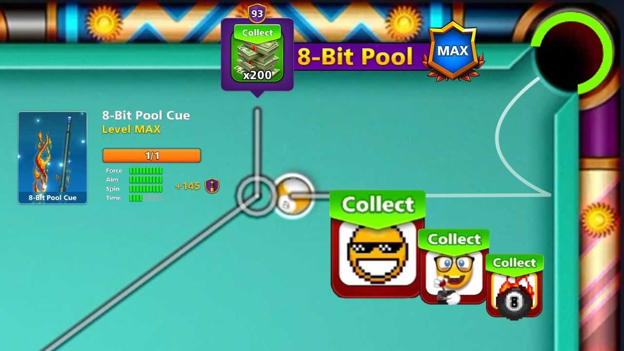 Pool Pass Level Max 😍 8-Bit Pool Season 8 ball pool All Rewards - YouTube