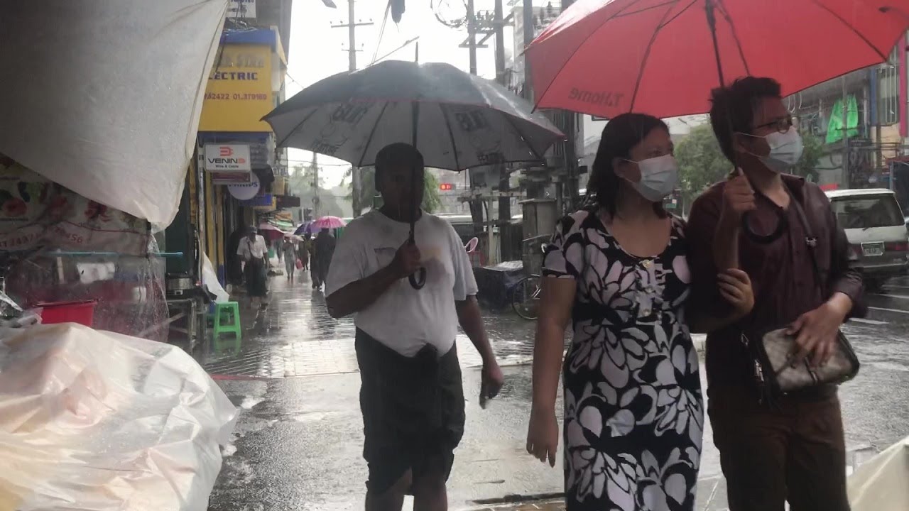 HEAVY RAIN TODAY YANGON 🇲🇲 - YouTube