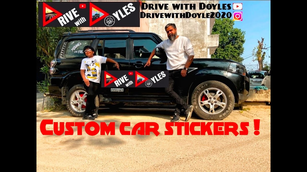 Custom Car Stickers...Useless or Useful ??? कस्टम कार स्टिकर उपयोगी या ...
