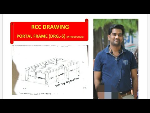 RCC DRAWING- DRG-5 , PORTAL FRAME (INTRODUCTION) - YouTube