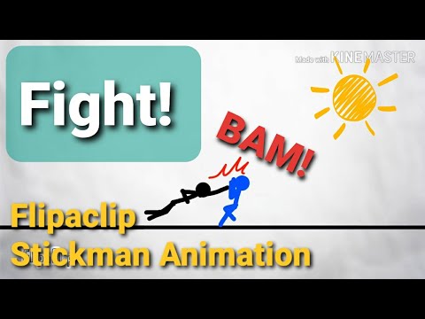 Flipaclip fight animation(music & sound) - YouTube