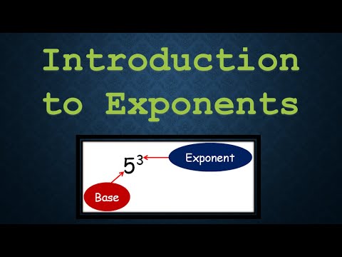 Introduction to Exponents - YouTube