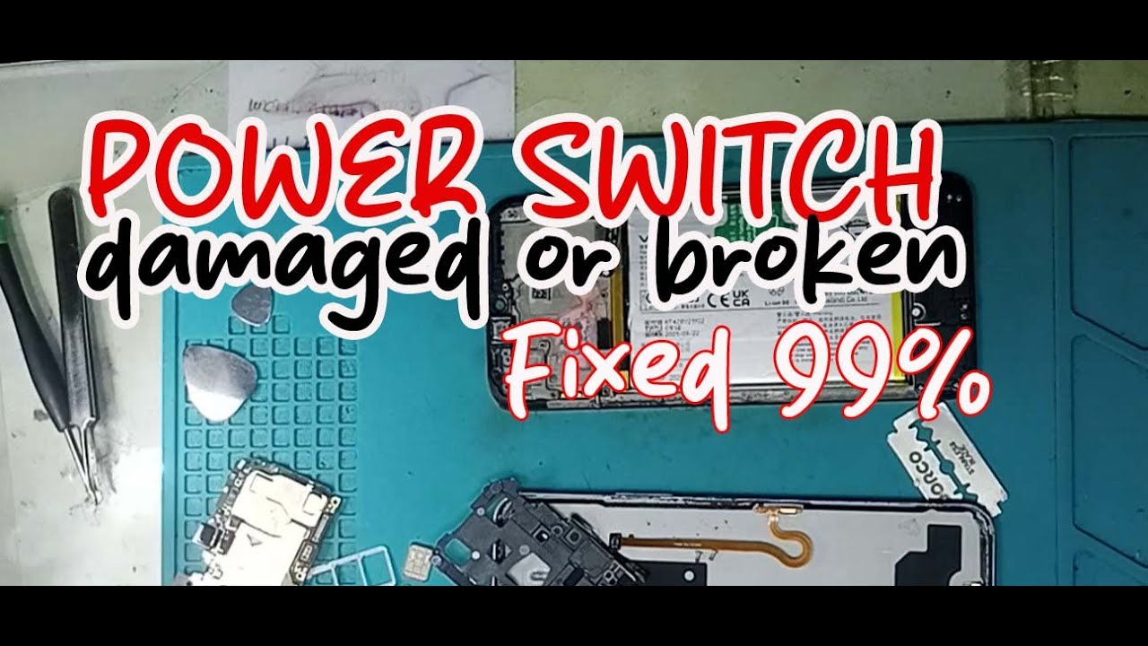 How can we fix the broken/damaged power switch // all mobile phones ...