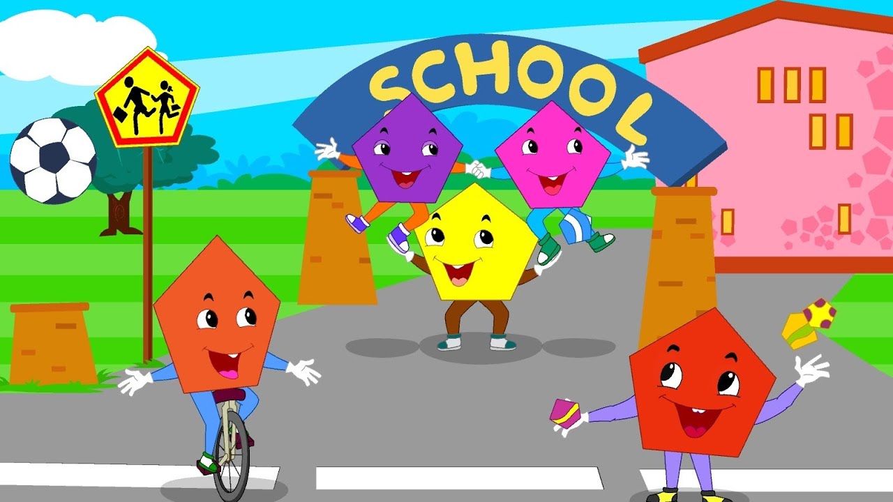 Shapes Songs | 10 Shapes Collection By kidloland cartoon - YouTube