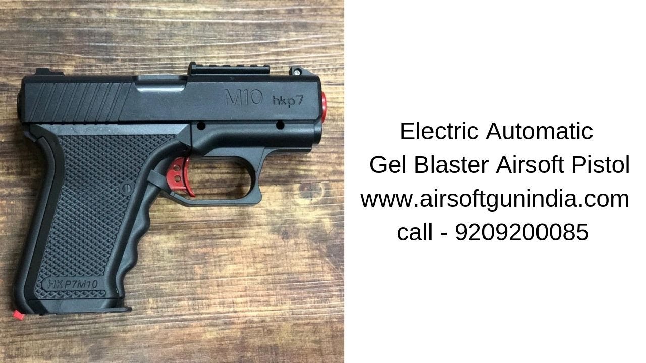 Electric Automatic Gel Blaster Airsoft Pistol - YouTube