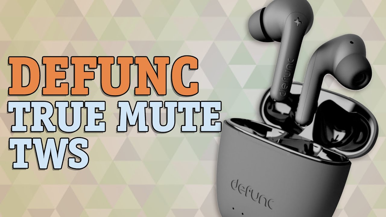 Навушники Defunc True Mute TWS Black (D4251) - YouTube
