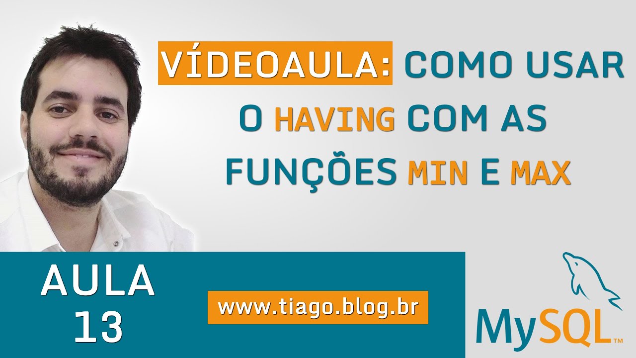 Mysql Aula 13 Select Group By Avg Min Max Having E Subquery Youtube