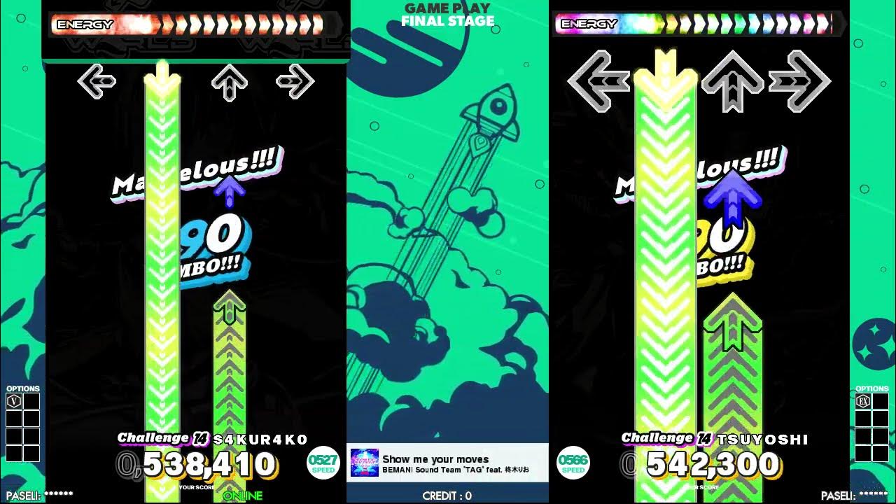 【DDR WORLD】Show me your moves(CHALLENGE) - YouTube