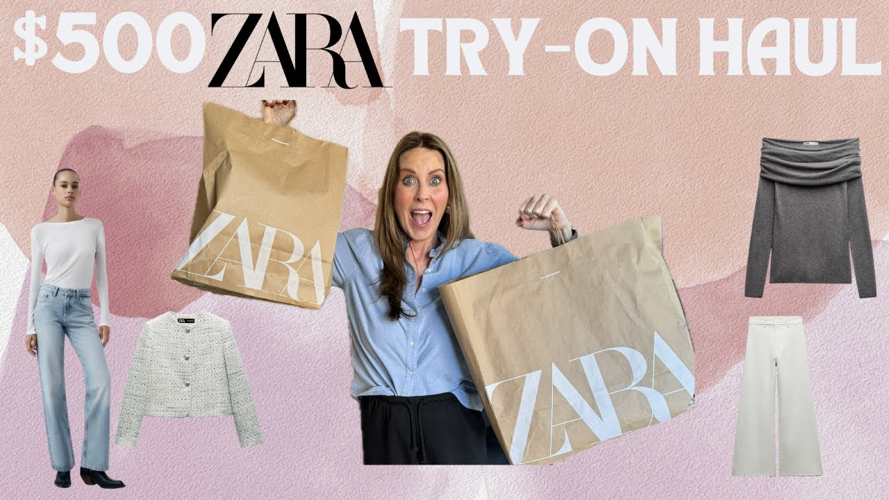 $500 New in Zara | Try-on Spring Haul | Fashion over 50 - YouTube