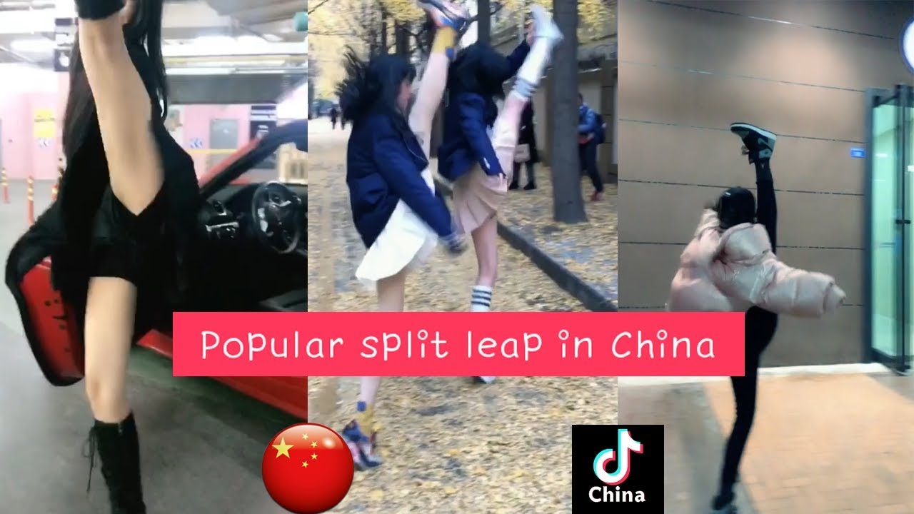 🔥【Tik Tok China】👍Popular split leap in China Boys VS Girls Amazing ...