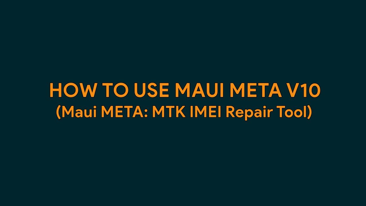 How To Use Maui META v10 - [romshillzz] - YouTube