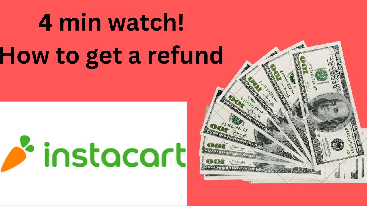 How to get a refund. On @instacart - YouTube