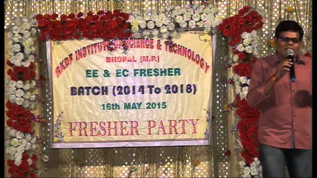 Fresher party rkdf Ist 2015 - YouTube