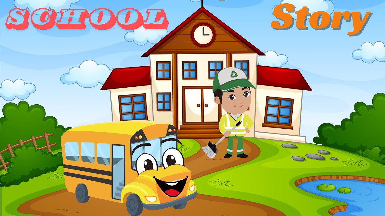 The School Sweeper 🥸 Short Stories Story In English #cartoon - YouTube