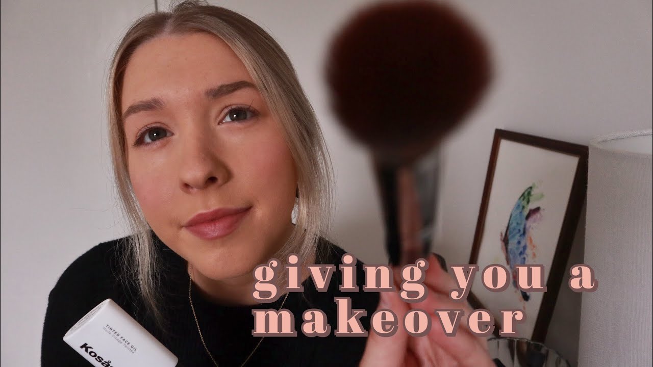 ASMR traveling makeup artist does your makeup - YouTube