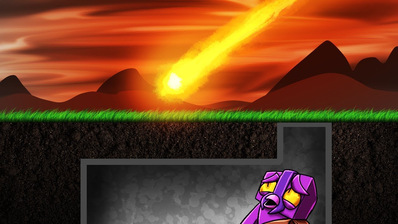 Minecraft - END OF THE WORLD CHALLENGE! (Secure Meteor Bunker) - YouTube