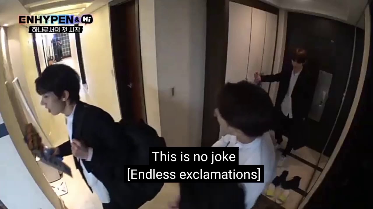 ENHYPEN&Hi EP.1 First time at their dorm - YouTube