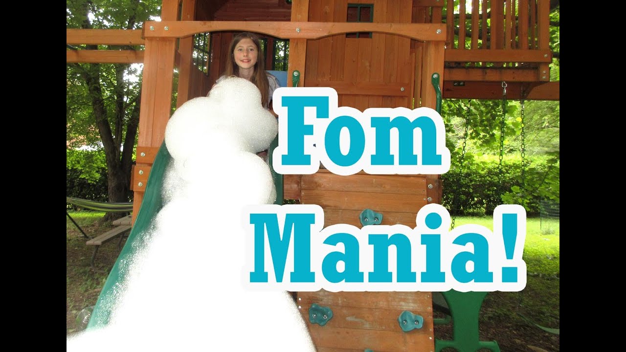 Fun with Foam! Fom Mania fomalanche - YouTube