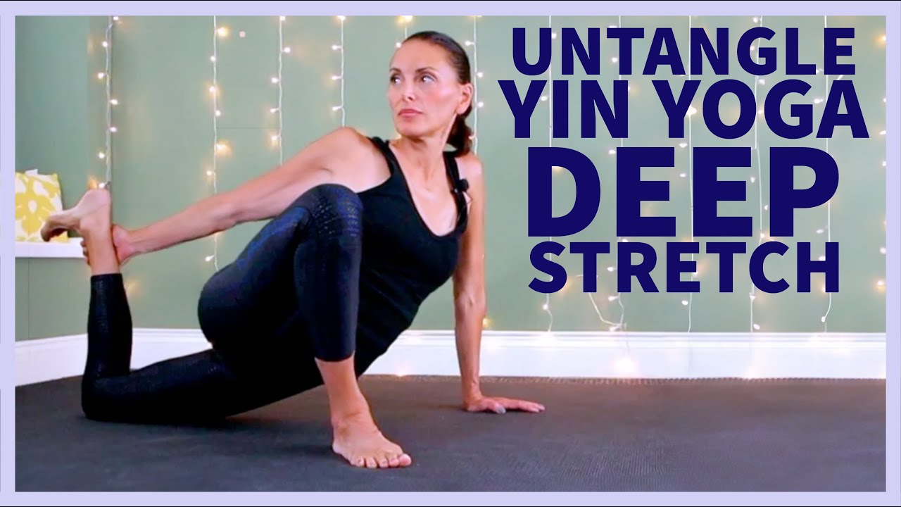 Yin Yoga Deep Fascial Stretch with Sound healing 90 minutes: UNTANGLE ...
